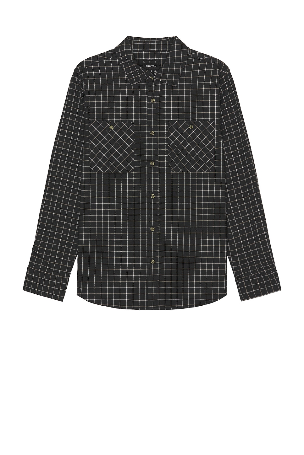 Brixton Savile Stretch Long Sleeve Shirt in Window Plaid | REVOLVE