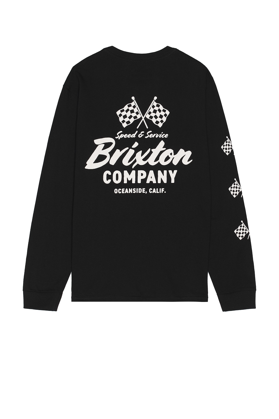 Brixton Wayburn Long Sleeve Tee in Black | REVOLVE