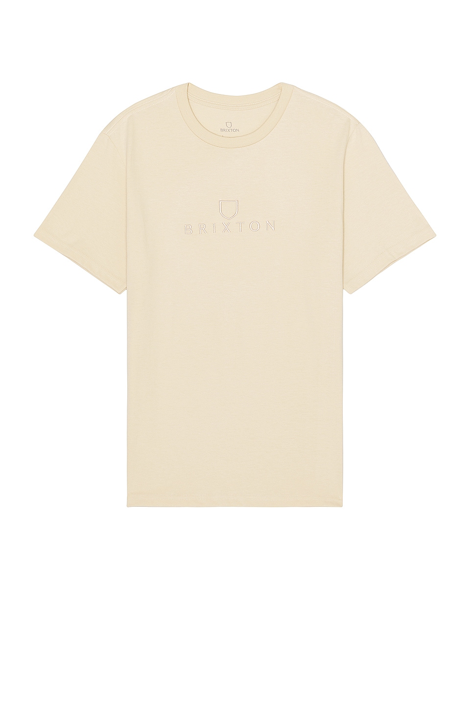 Brixton Alpha Thread Short Sleeve Standard Tee in Cream & Sand | REVOLVE