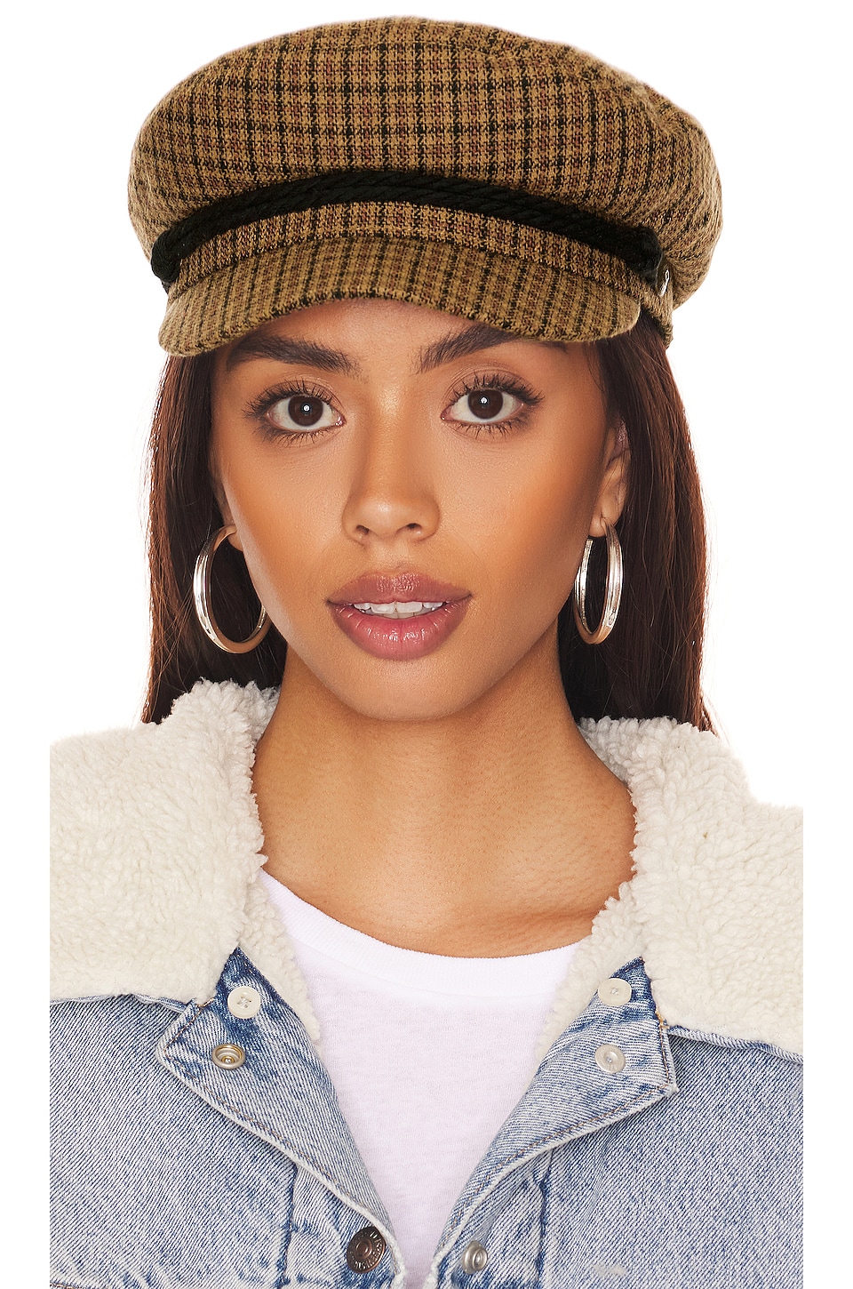 Brixton Fiddler Cap in Caramel & Black | REVOLVE