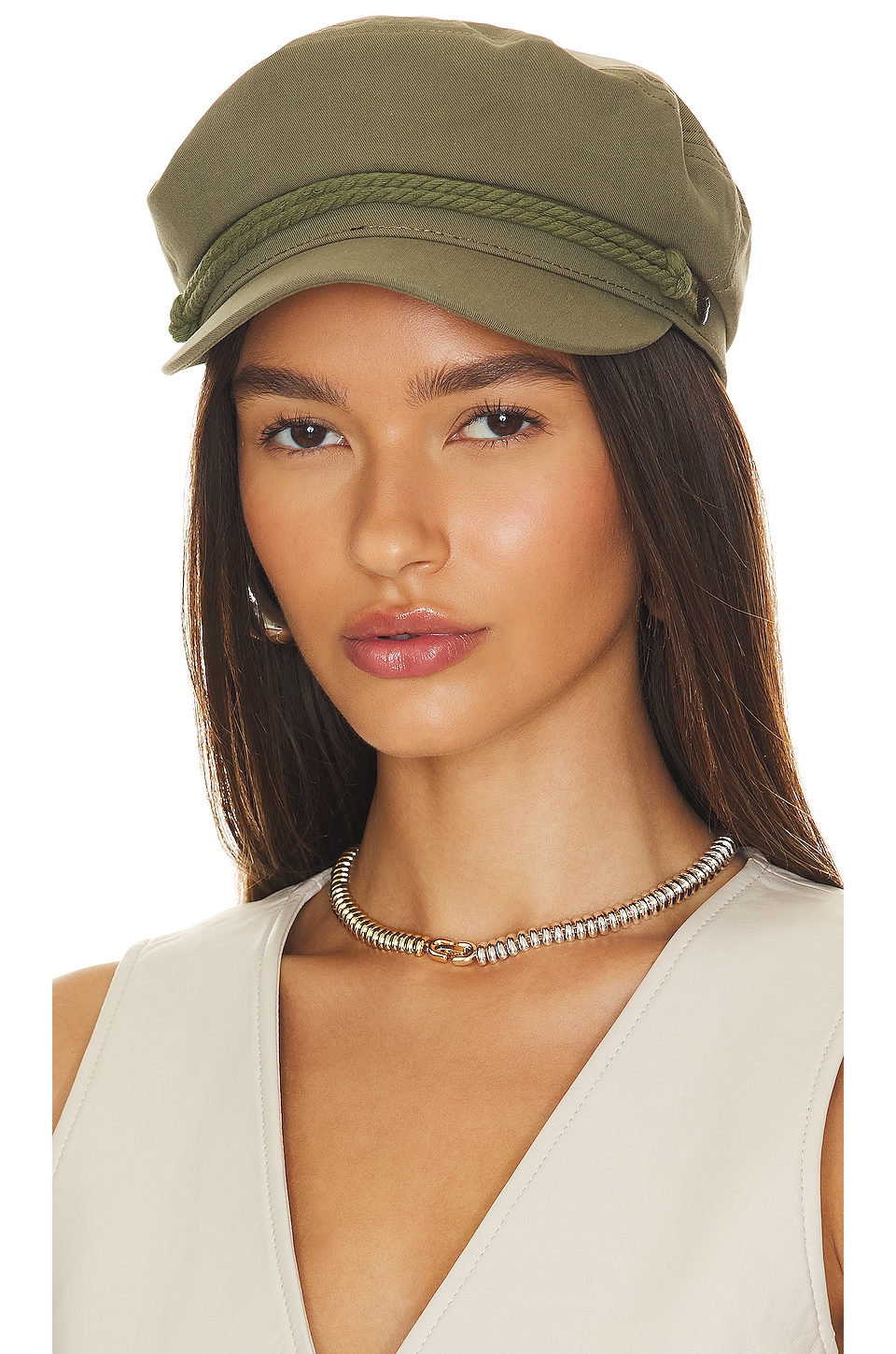 Brixton Fiddler Cap in Olive | REVOLVE