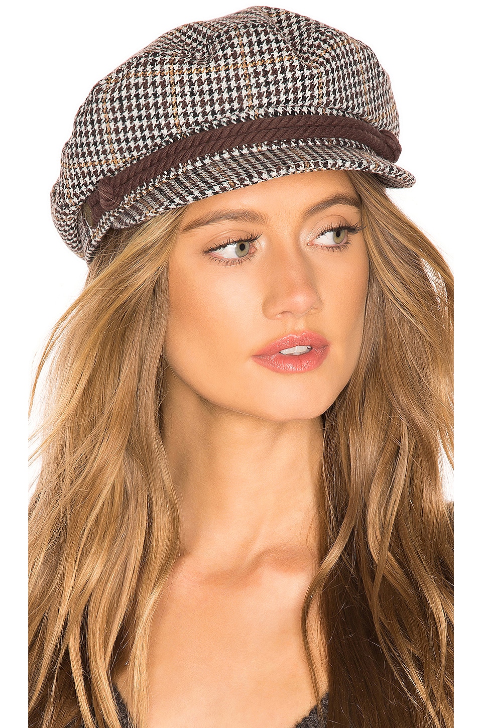 Brixton Fiddler Cap in Khaki & Brown & Cream | REVOLVE
