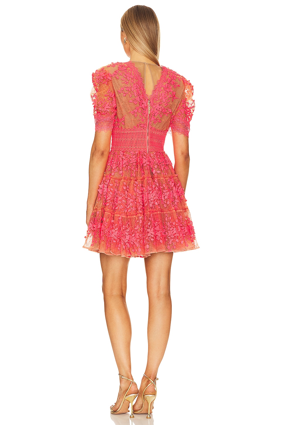 Bronx and Banco Megan Mini Dress in Coral | REVOLVE
