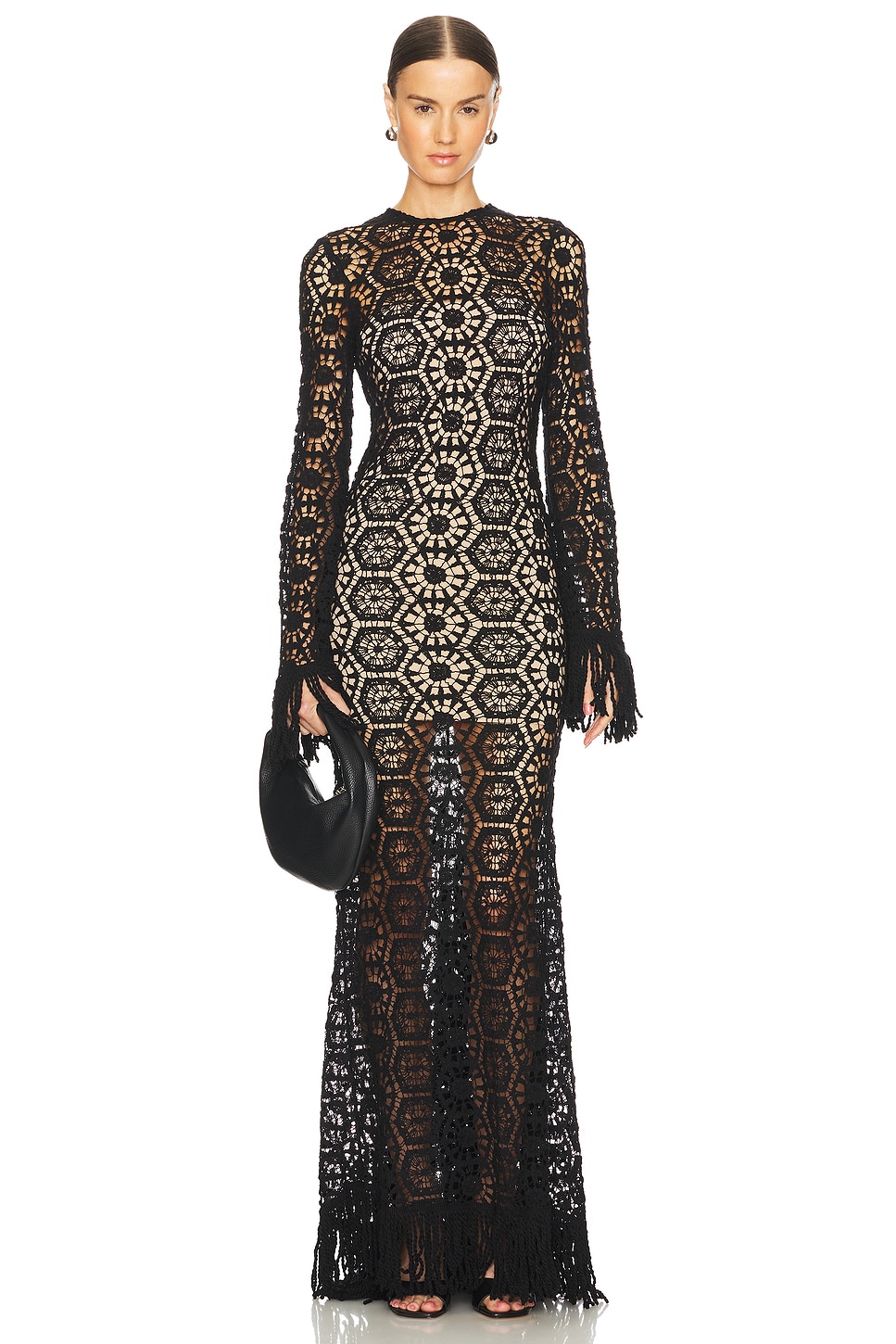 Bronx and Banco x REVOLVE Crochet Maxi Dress in Black | REVOLVE