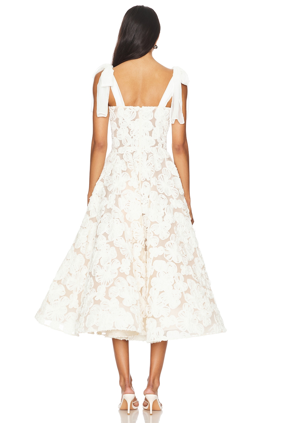 Bronx and Banco Sabrina Midi Dress in Cream | REVOLVE