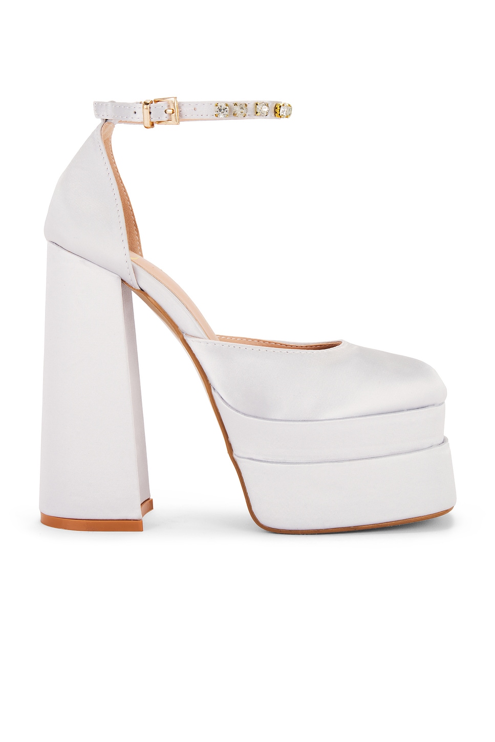 Bronx and Banco Closed Toe Platform in White | REVOLVE