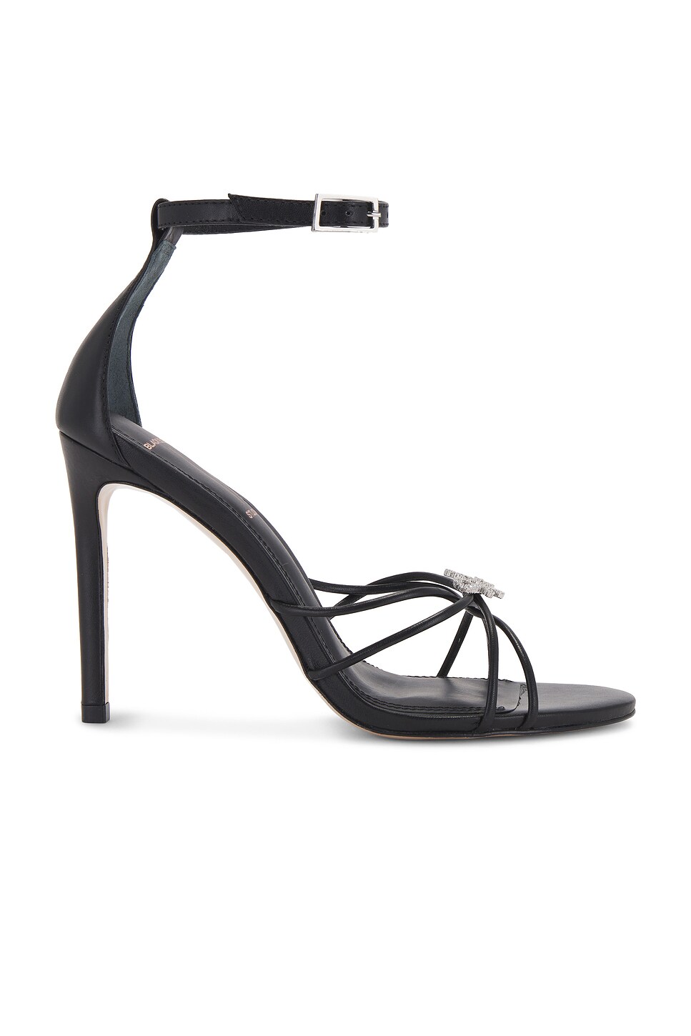 BLACK SUEDE STUDIO Electra 100 Heel in Black Nappa | REVOLVE