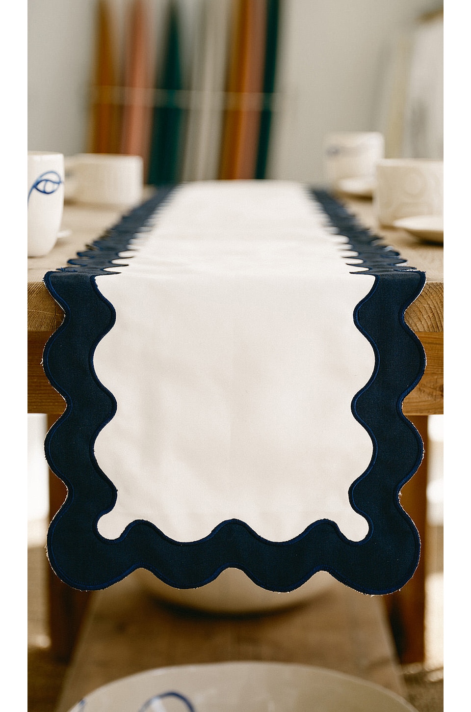 business & pleasure co. Table Runner in Antique White in Riviera White ...