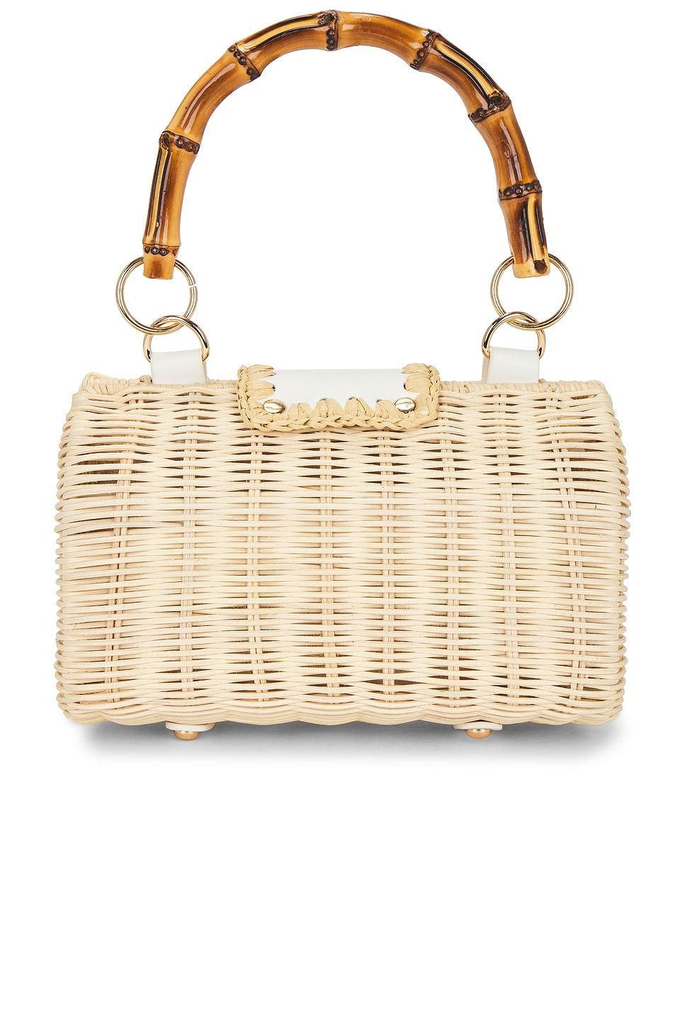 BTB Los Angeles Mason Bamboo Clutch in Natural | REVOLVE