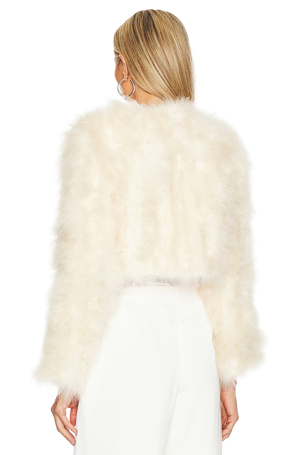 Bubish Manhattan Crop Jacket in Cream | REVOLVE