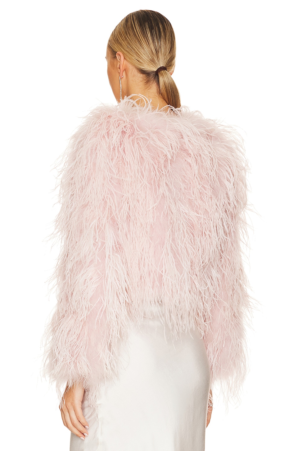 Bubish Lara Feather Jacket in Lilac | REVOLVE
