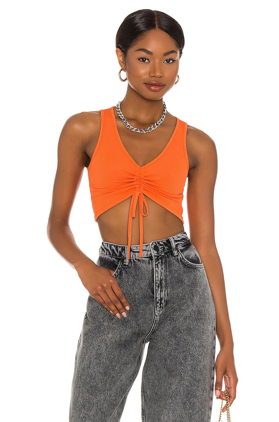 BY.DYLN Viper Top in Orange | REVOLVE