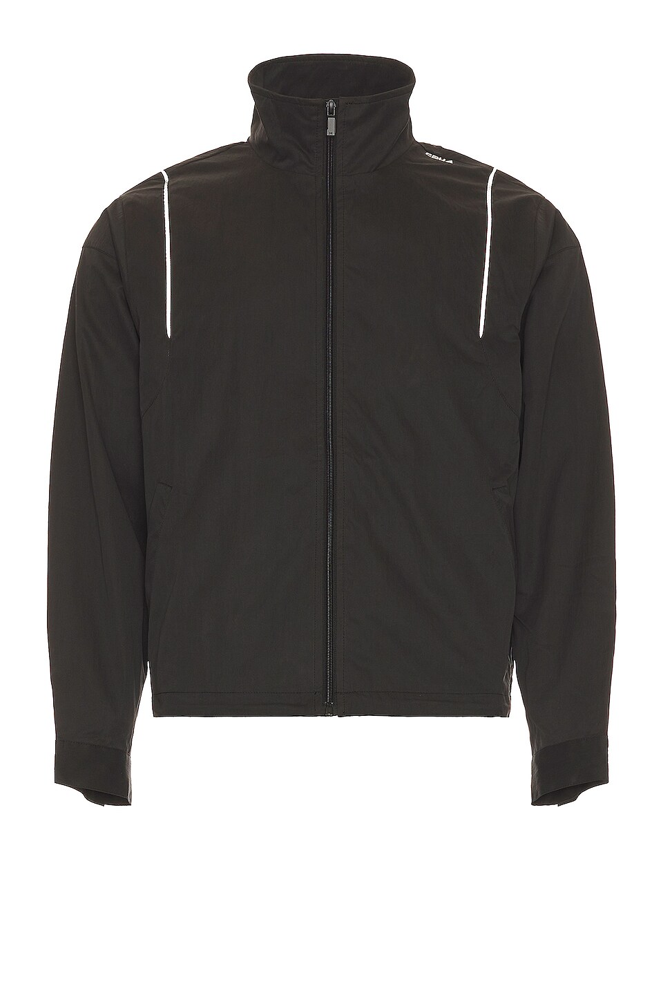 C2H4 Piped 3M Reflective Track Jacket in Black | REVOLVE