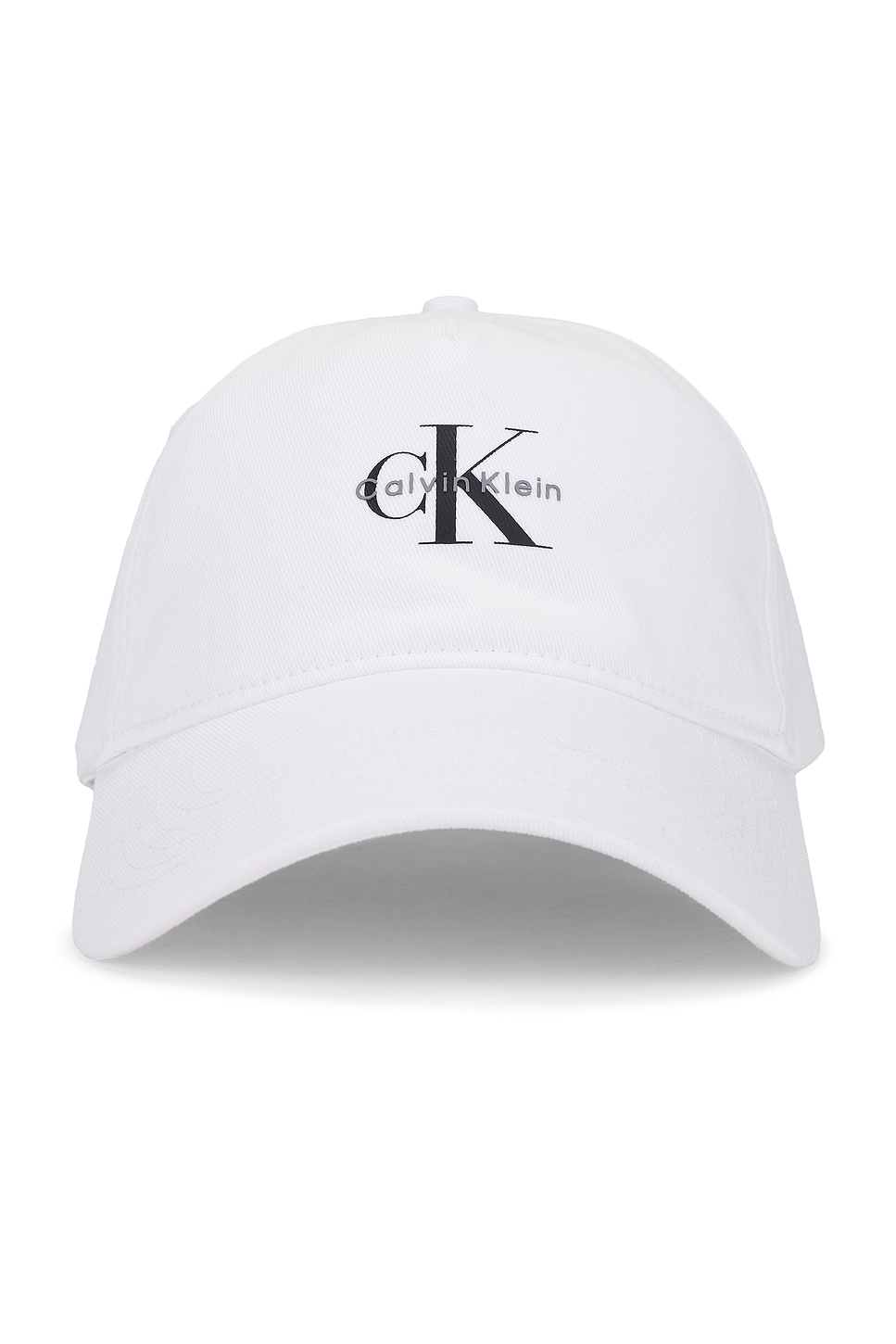Calvin Klein Monologo Printed Baseball Cap in BRIGHT WHITE | REVOLVE