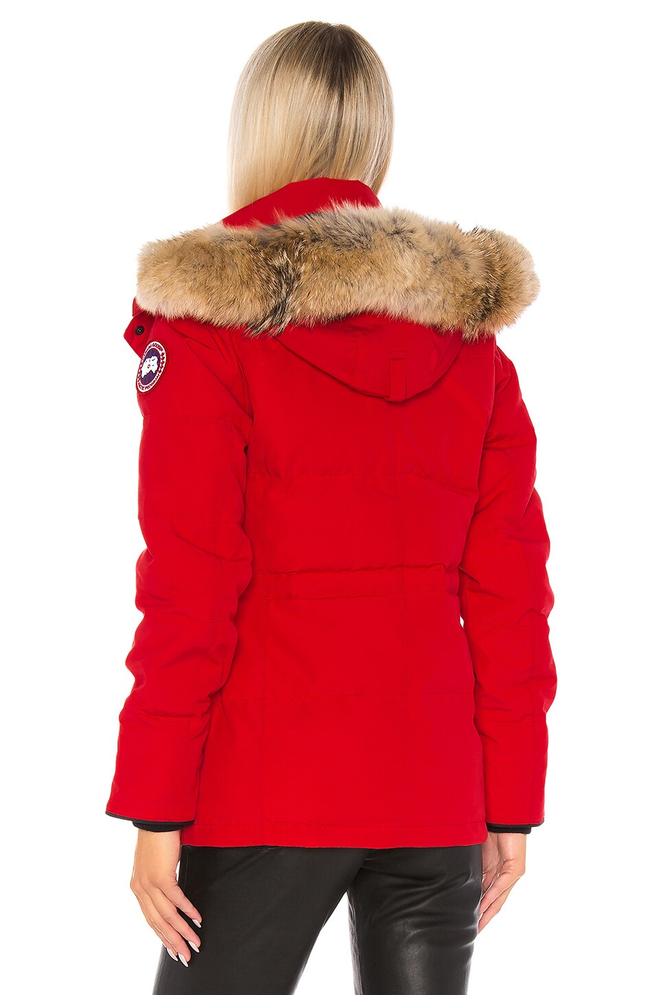 Canada Goose Chelsea Parka with Removable Fur Ruff in Red | REVOLVE