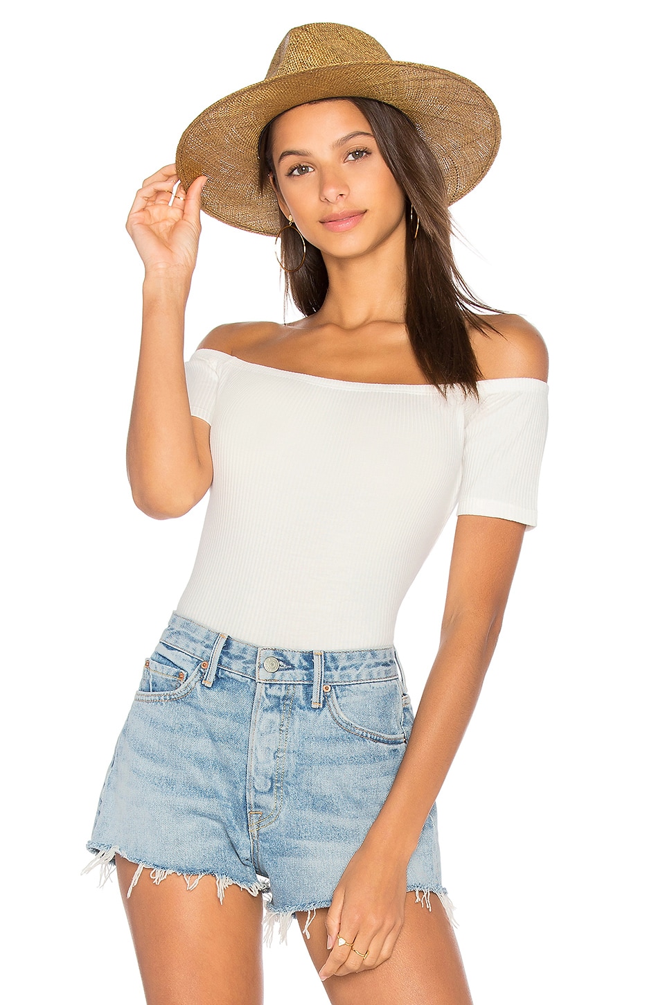 Capulet x REVOLVE Shoulderless Leotard in White | REVOLVE