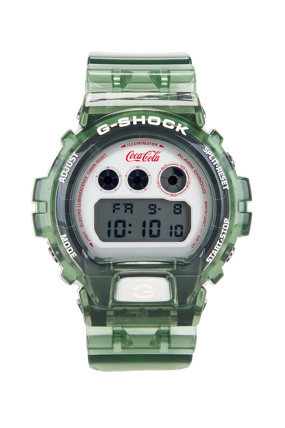 G-Shock x Coca Cola DW6900 Watch in Clear Green | REVOLVE
