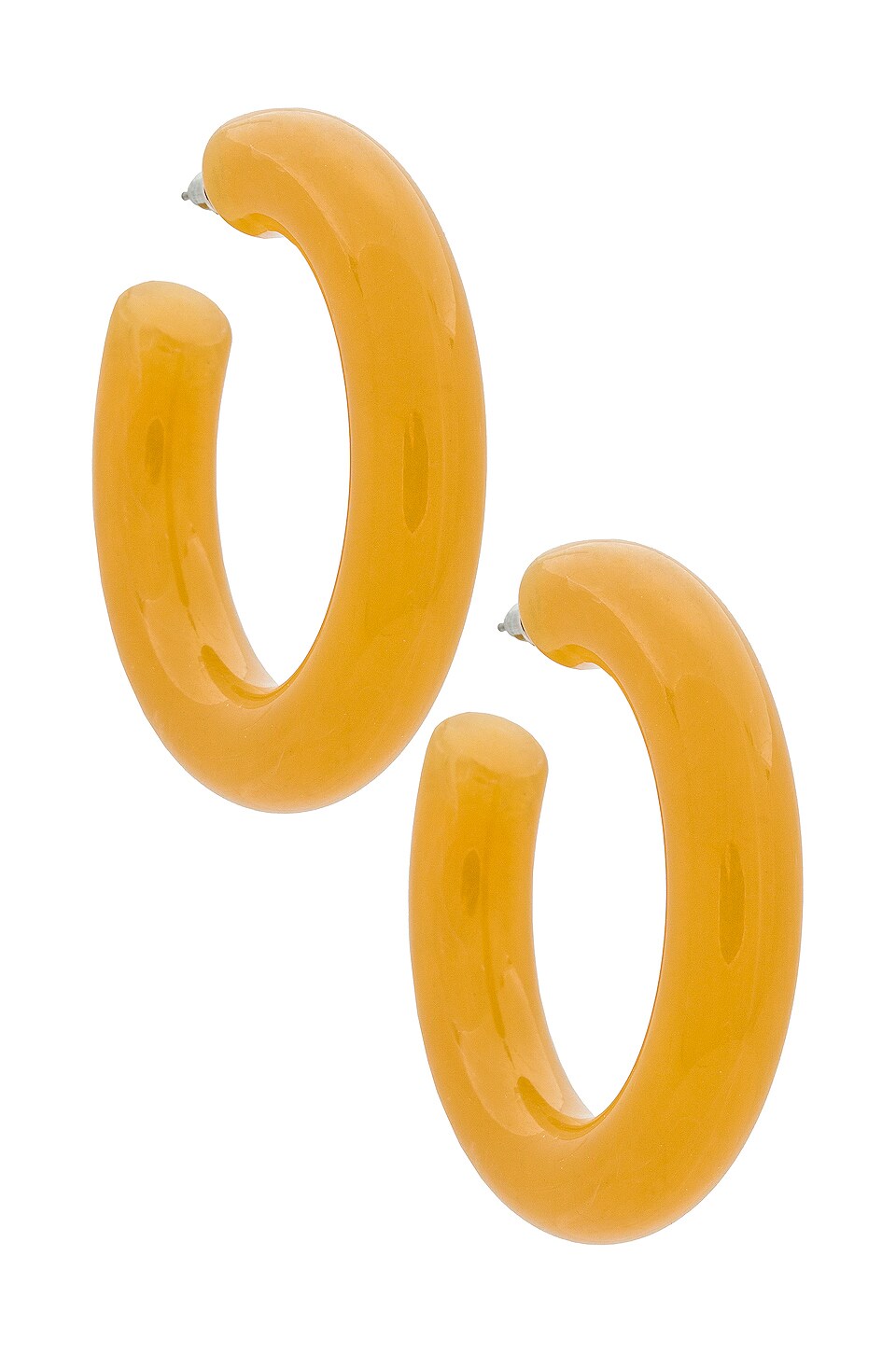 Casa Clara Peony Hoops in Light Cocoa | REVOLVE