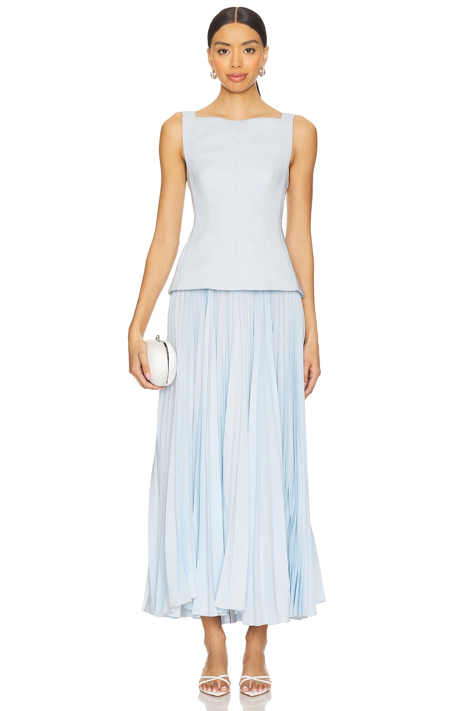 Acler Hollinshill Maxi Dress in Baby Blue | REVOLVE