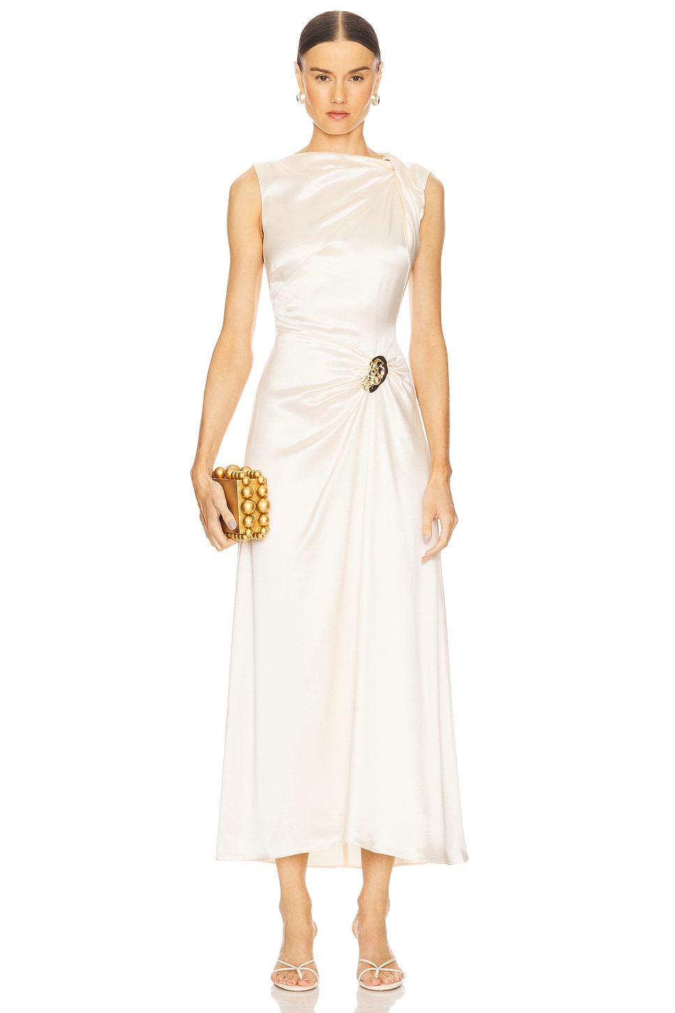 Acler Redman Maxi Dress in Pearl | REVOLVE