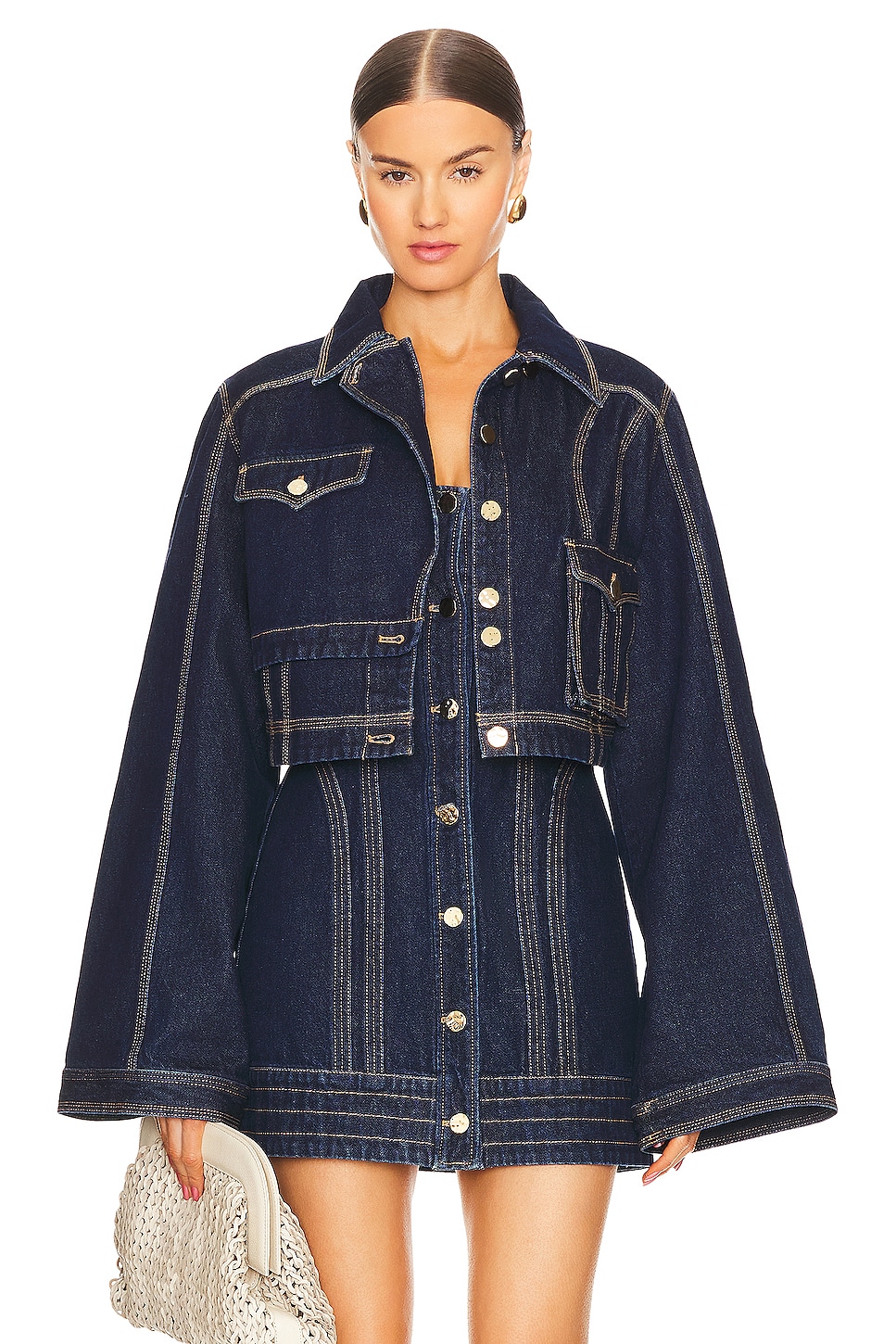Acler Valleybrook Jacket in Dark Indigo | REVOLVE