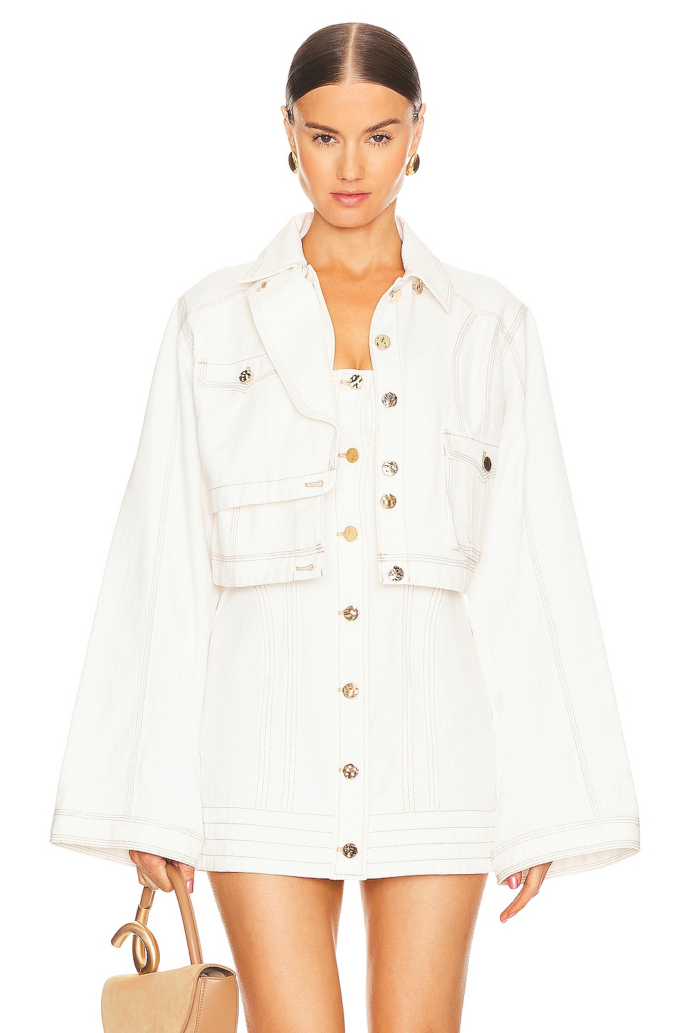 Acler Valleybrook Jacket in Ivory | REVOLVE