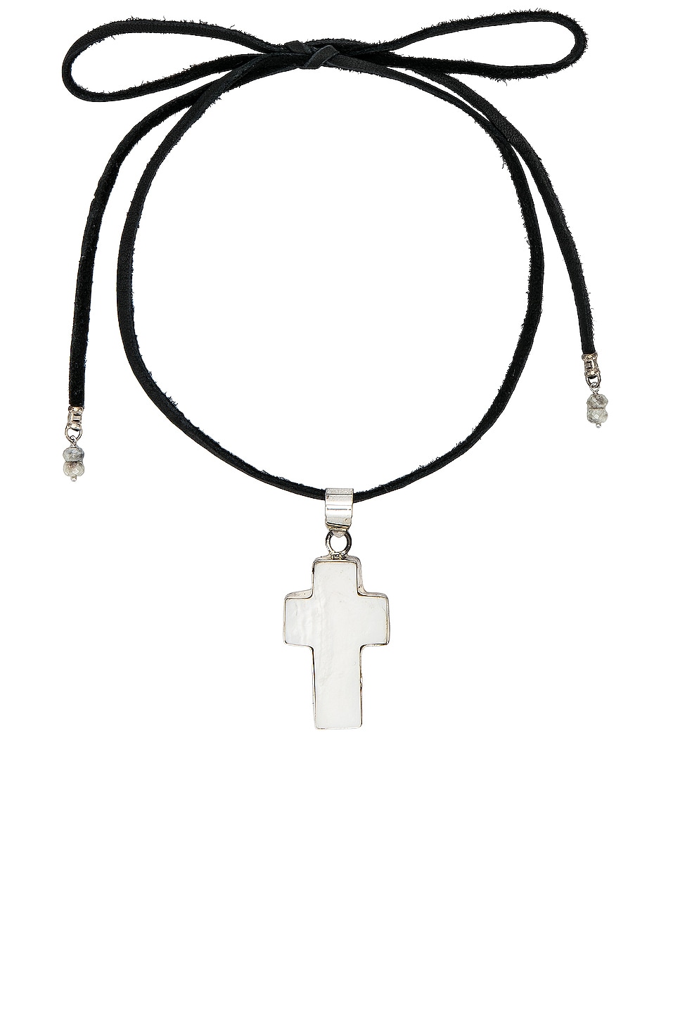 Child of Wild Selvia Mother Of Pearl Cross Necklace in Silver | REVOLVE