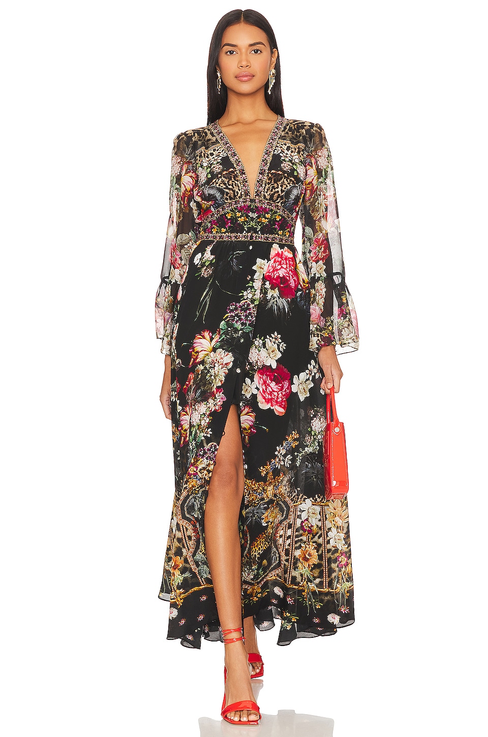 Camilla Ruffle Sleeves Maxi Dress in A NIGHT AT THE OPERA | REVOLVE