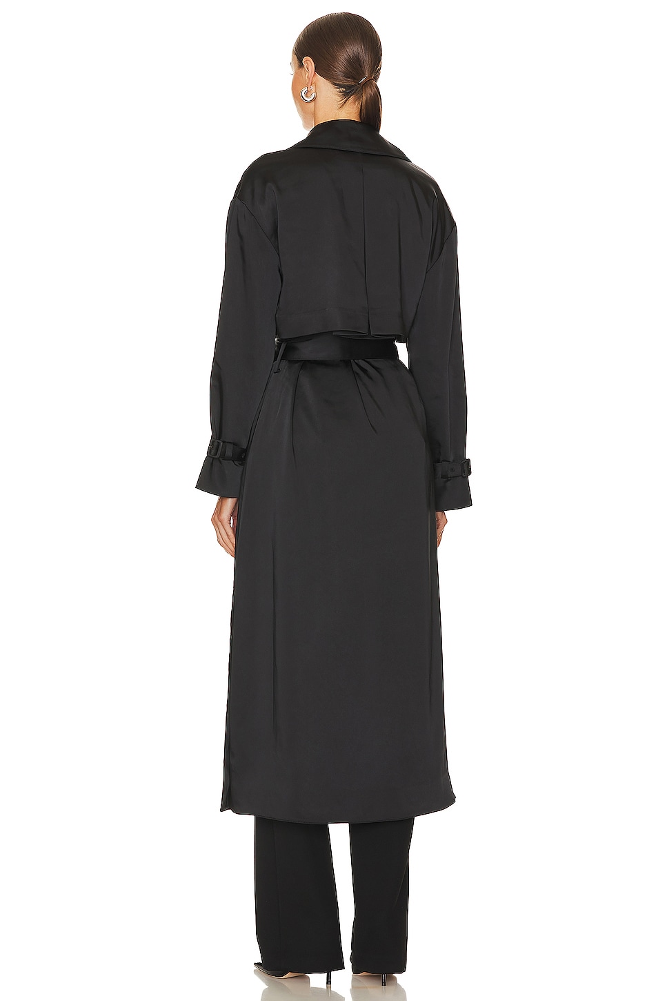 Cinq a Sept Jayla Trench in Black | REVOLVE