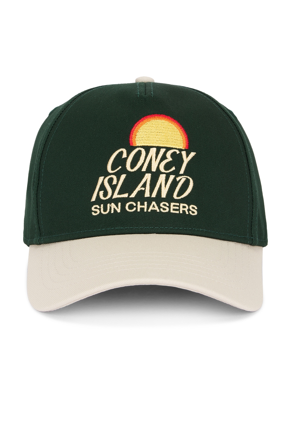 Coney Island Picnic Sun Chasers Curved Snapback in Dark | REVOLVE