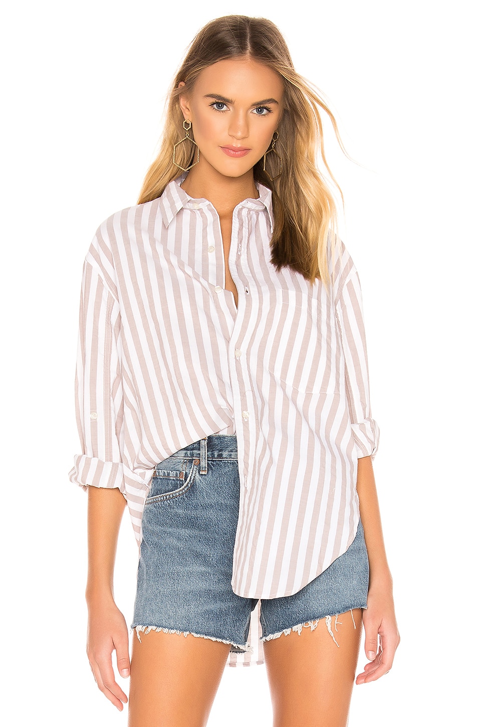Citizens of Humanity Kayla Shirt in Havana Stripe | REVOLVE