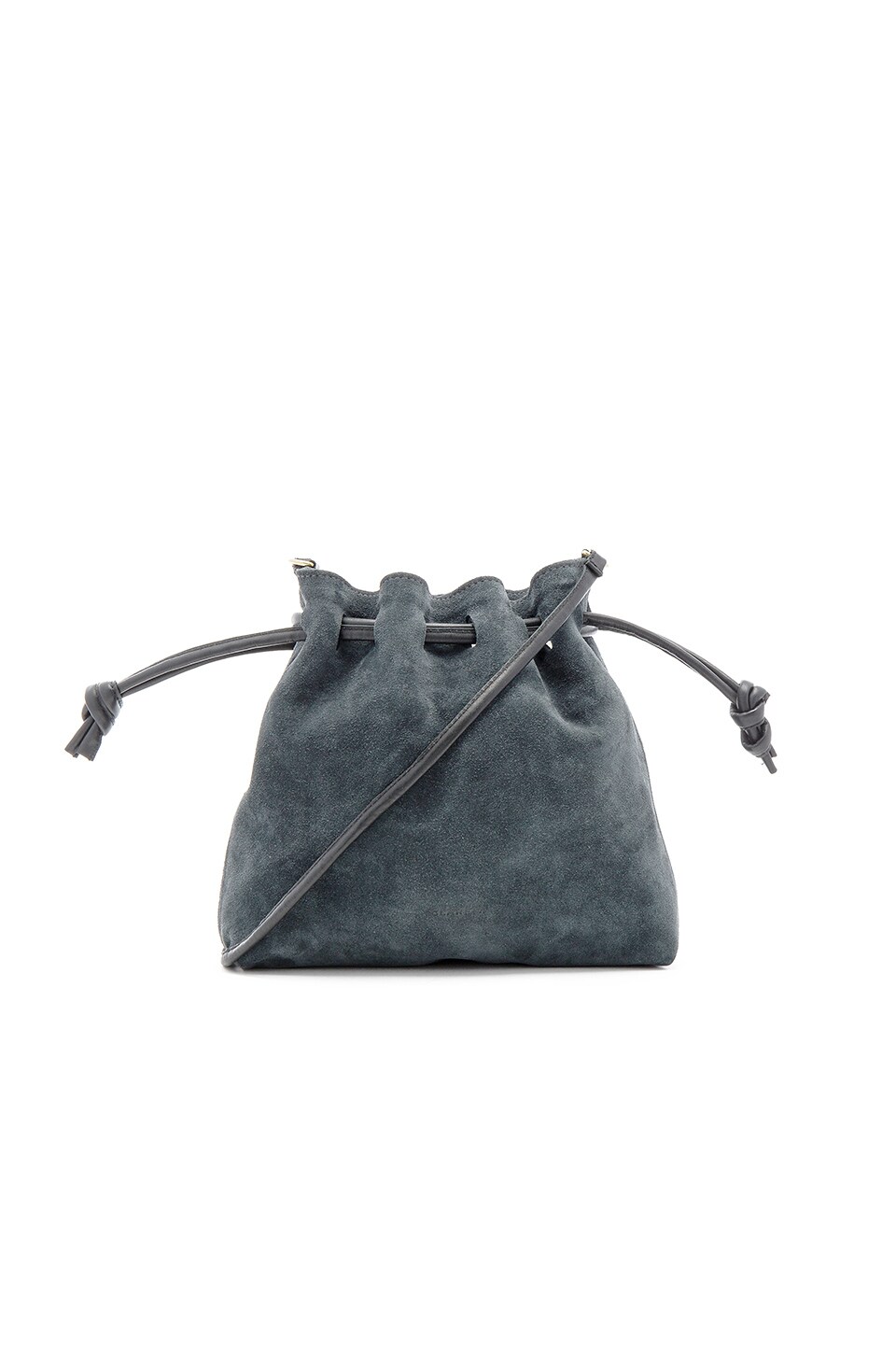 Clare V. Petit Henri Maison Pouch in Slate Suede | REVOLVE