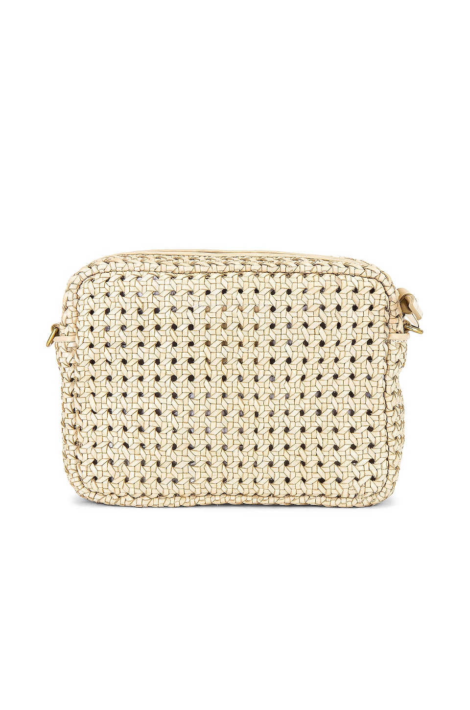 Clare V. Midi Sac Bag in Cream Rattan | REVOLVE