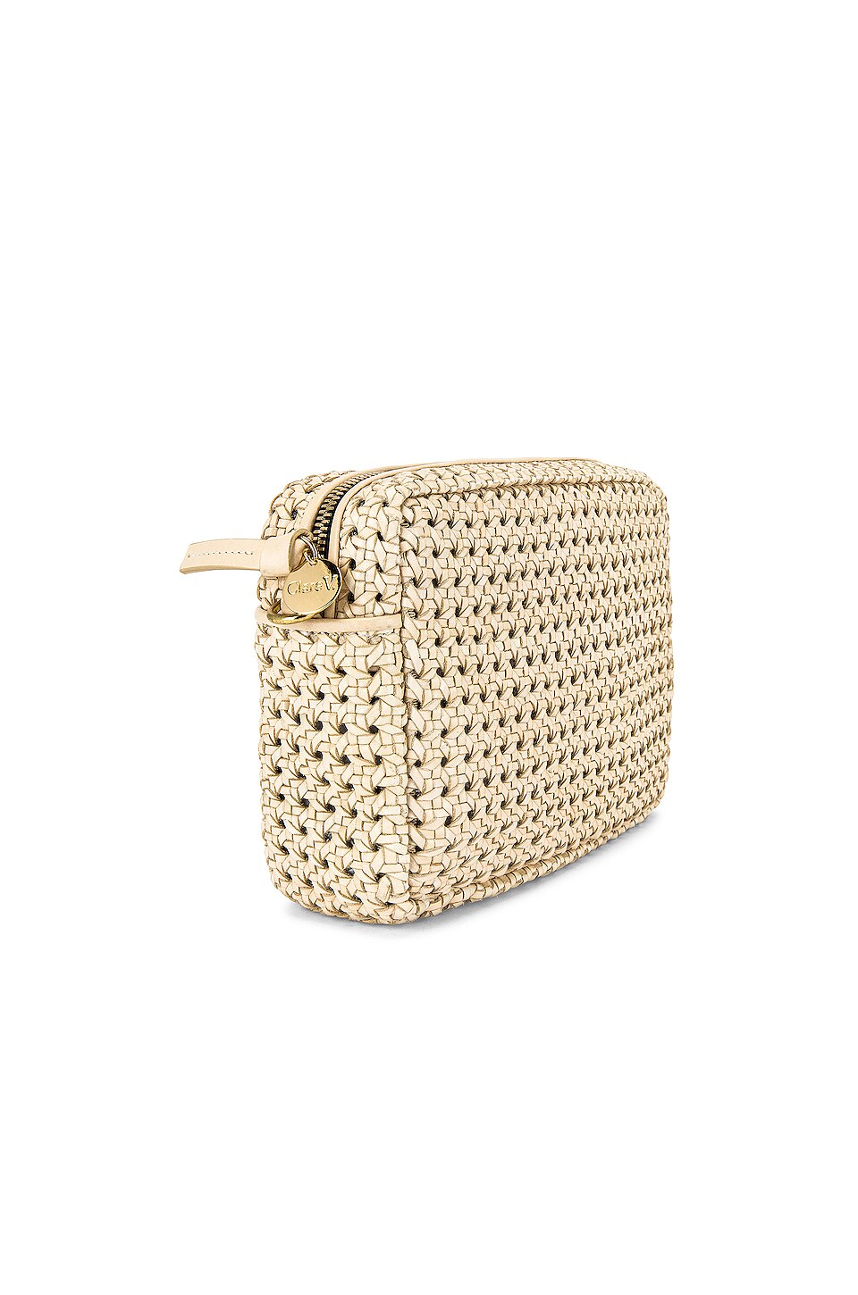 Clare V. Midi Sac Bag in Cream Rattan | REVOLVE