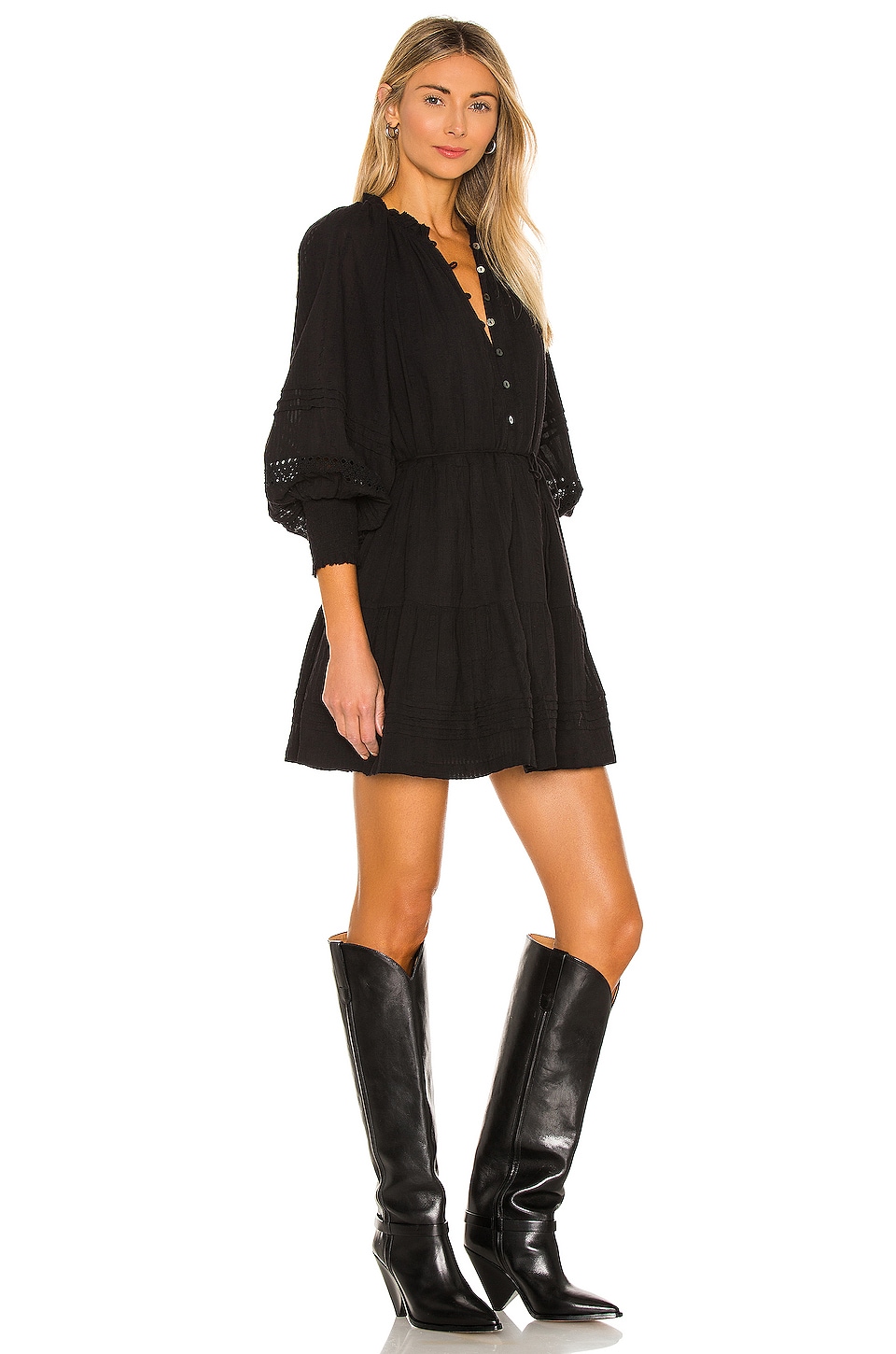 Cleobella Meadow Mini Dress in Black | REVOLVE