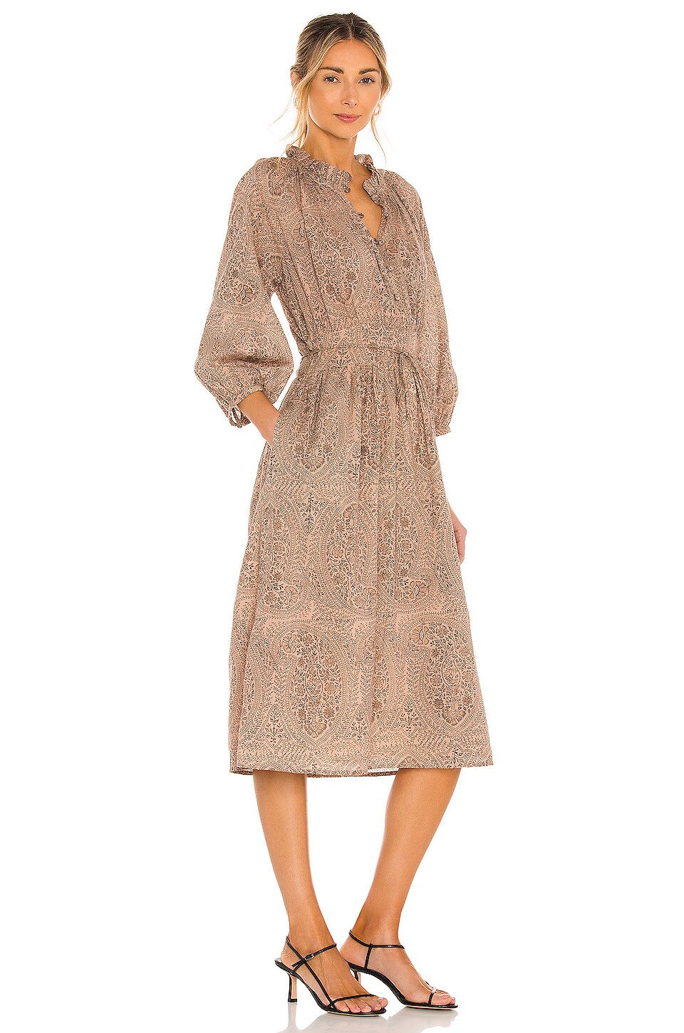 Cleobella Fern Midi Dress in Tonal Paisley Print | REVOLVE