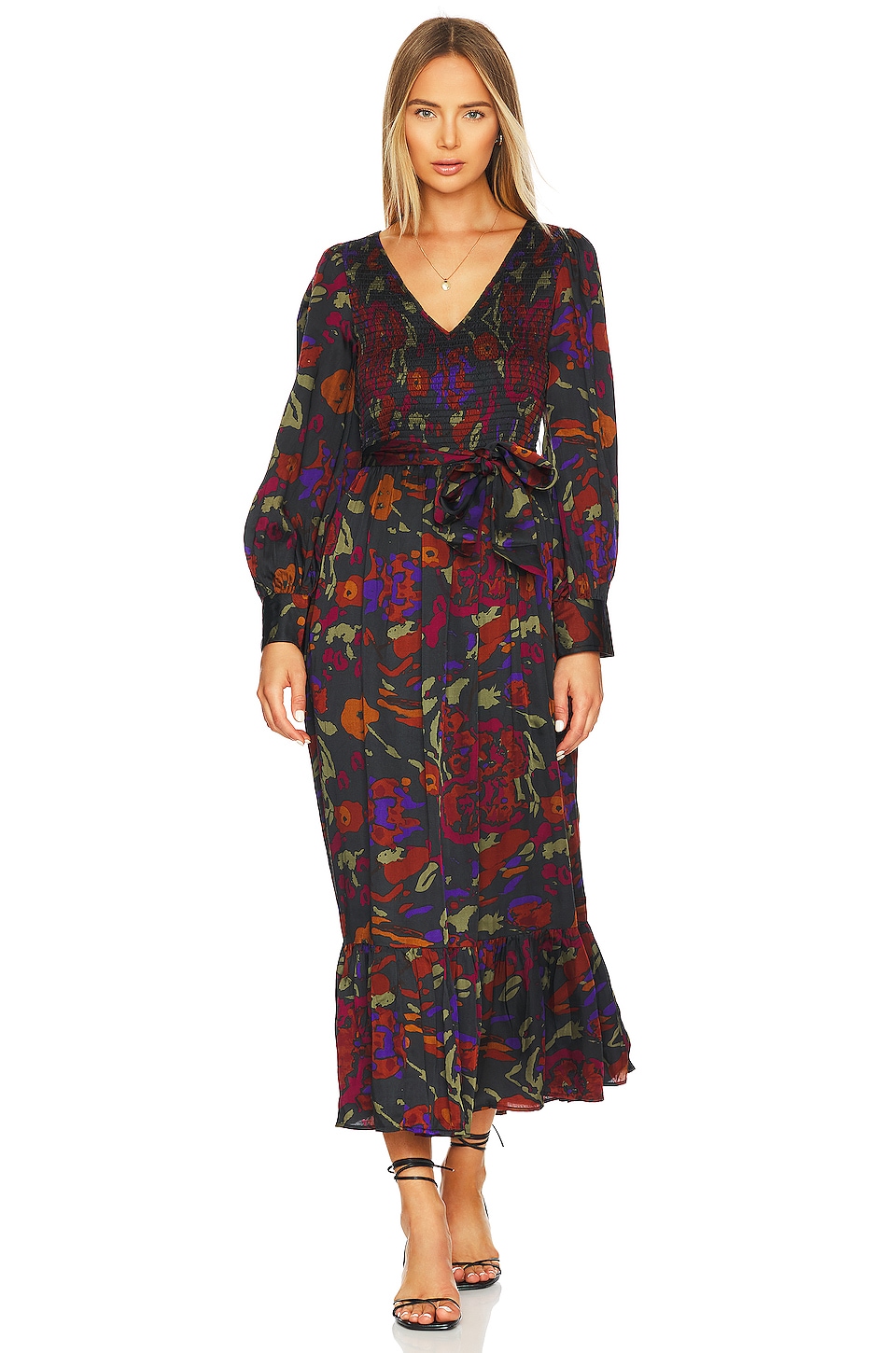 Cleobella Juliette Midi Dress in Garden Floral Print | REVOLVE