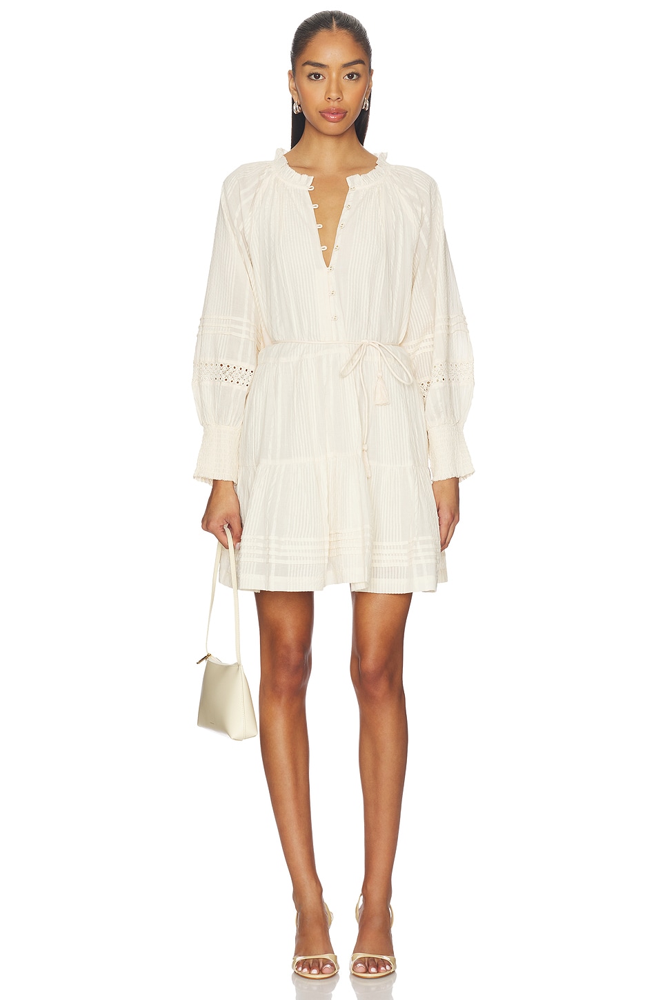 Cleobella Meadow Mini Dress in Buttercream | REVOLVE