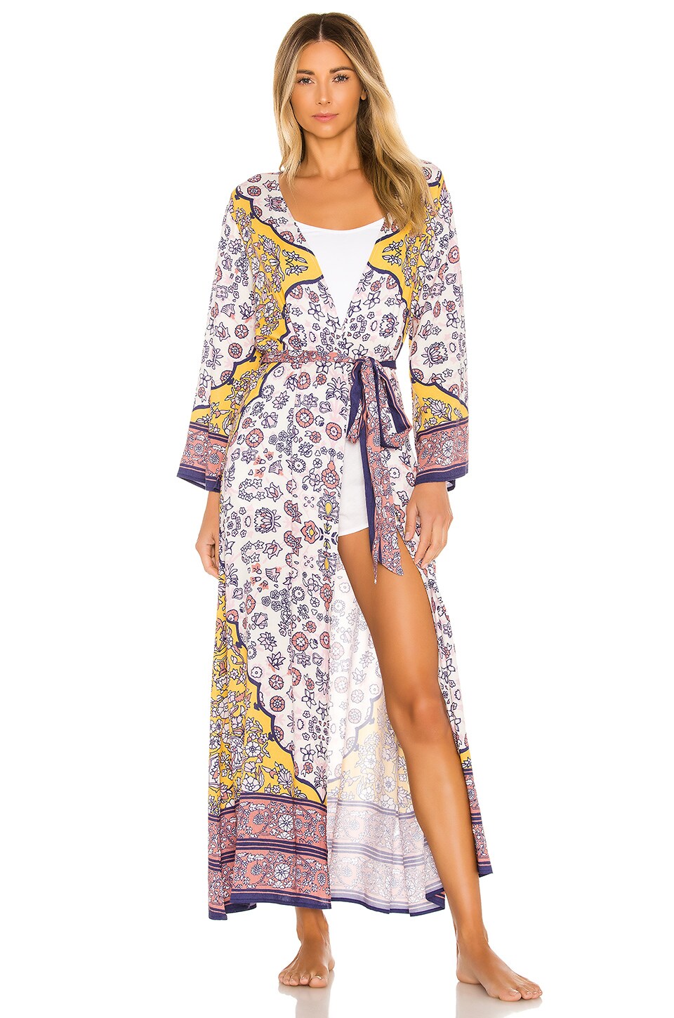 Cleobella Garnet Kimono in Saffron | REVOLVE