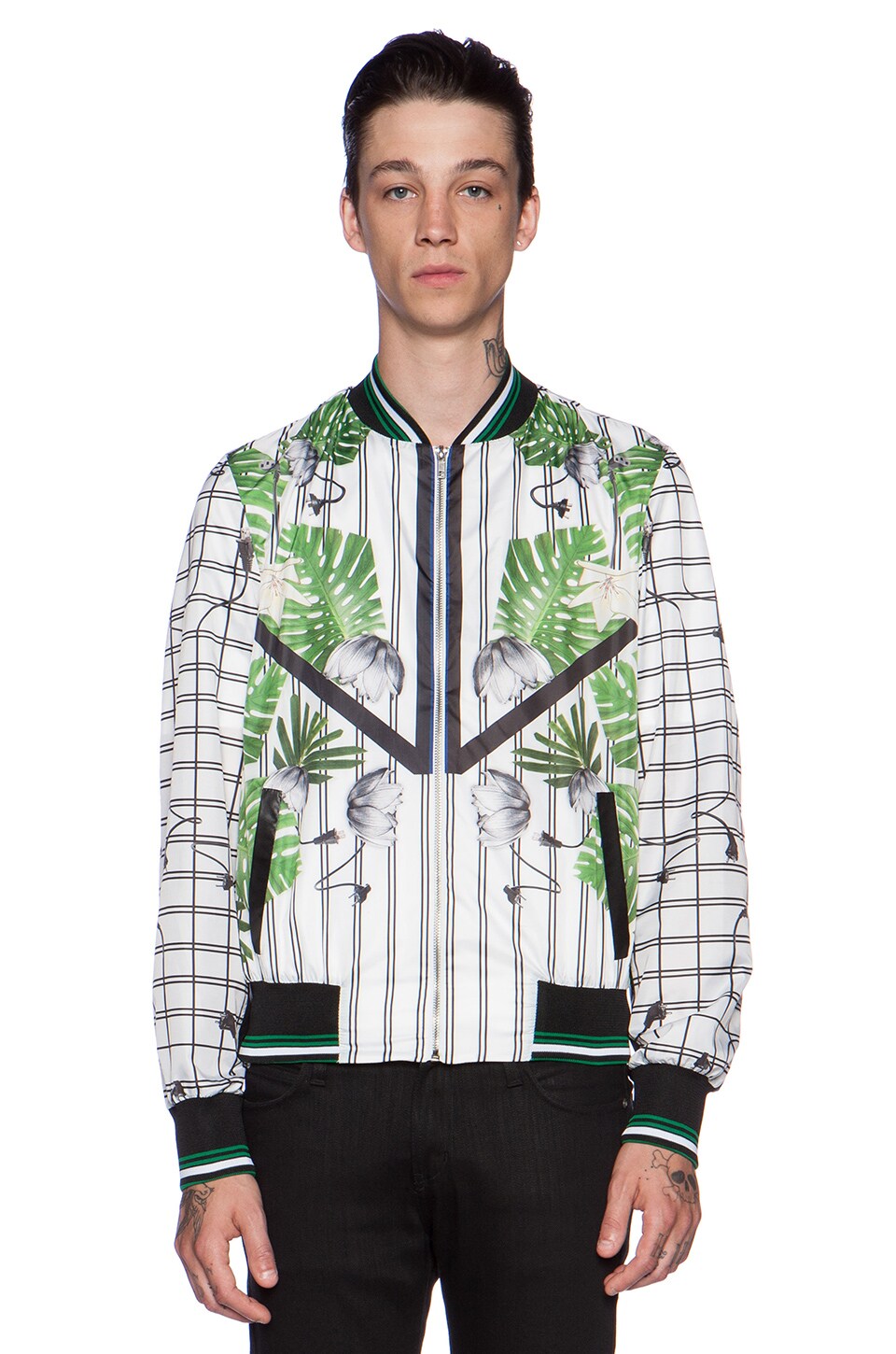 Clover Canyon Electric Leaves Bomber in White | REVOLVE