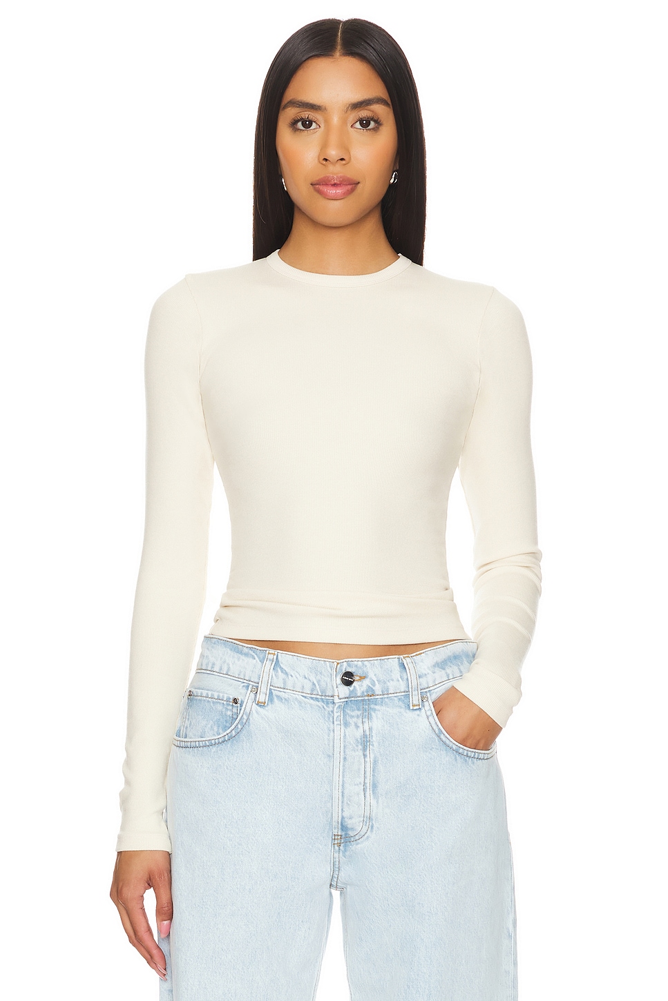 CLYQUE Tiana Top in Bone | REVOLVE