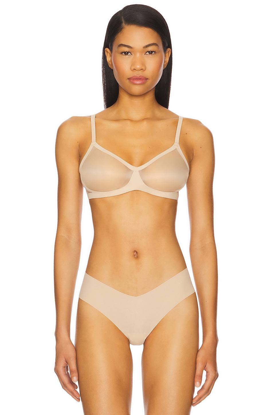 Commando Chic Mesh Bralette in Beige | REVOLVE
