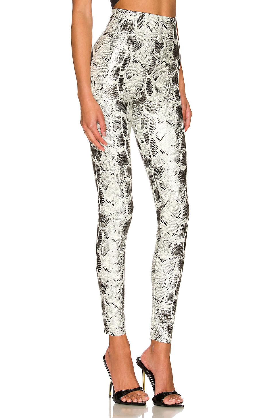 Commando Faux Leather Animal Legging in Fog Python | REVOLVE