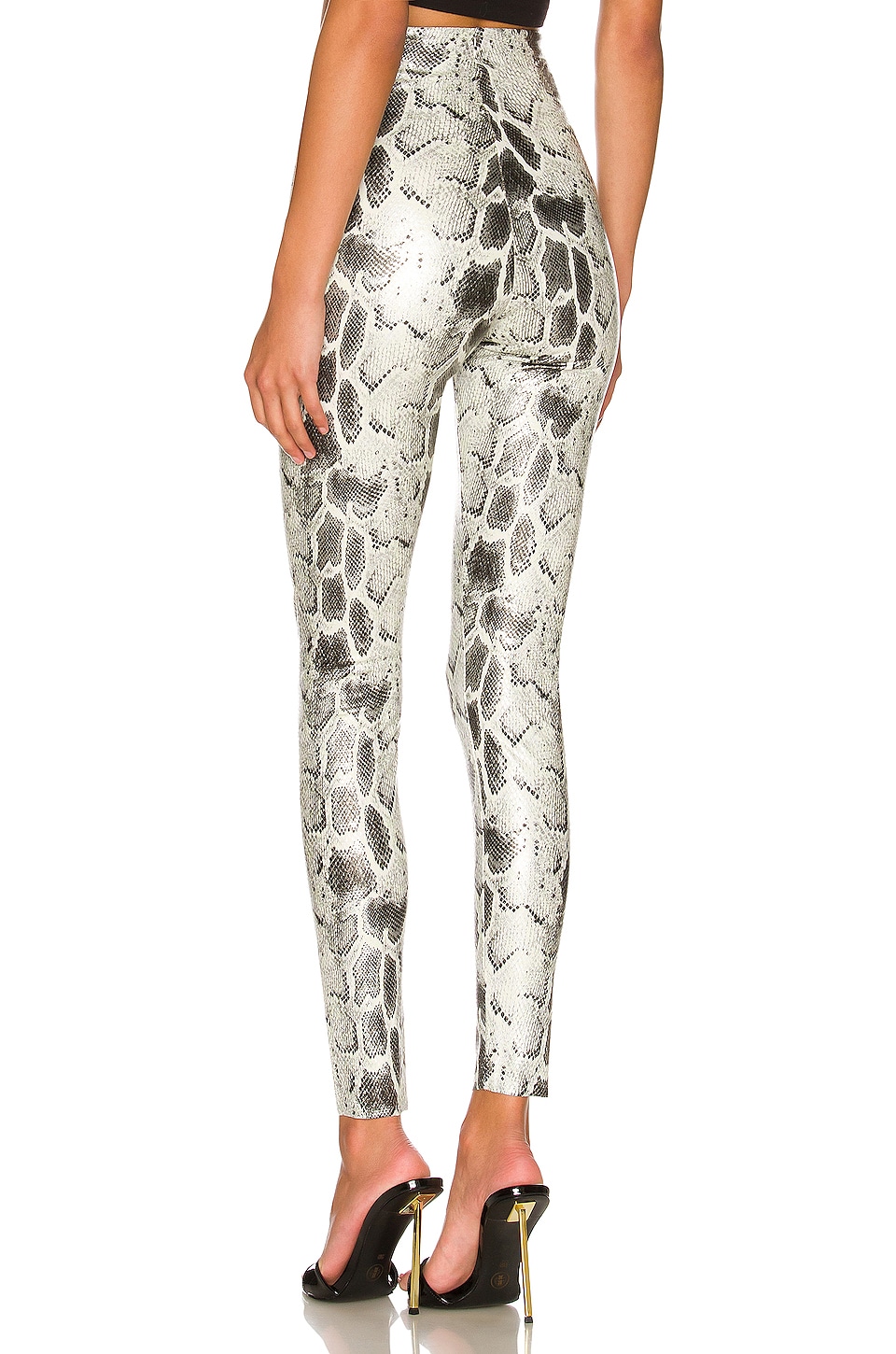 Commando Faux Leather Animal Legging in Fog Python | REVOLVE