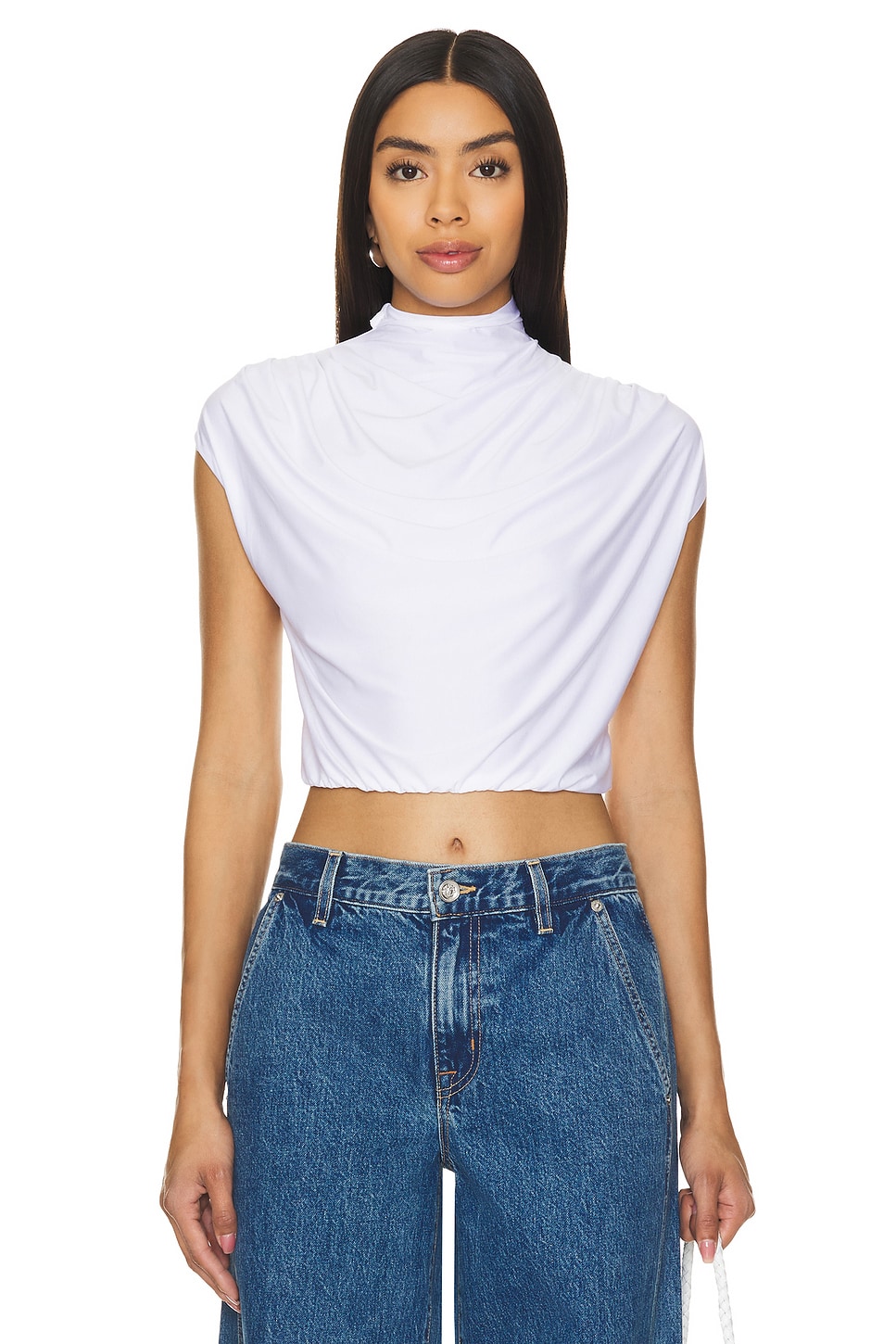 Commando Butter Draped Crop Top in White | REVOLVE