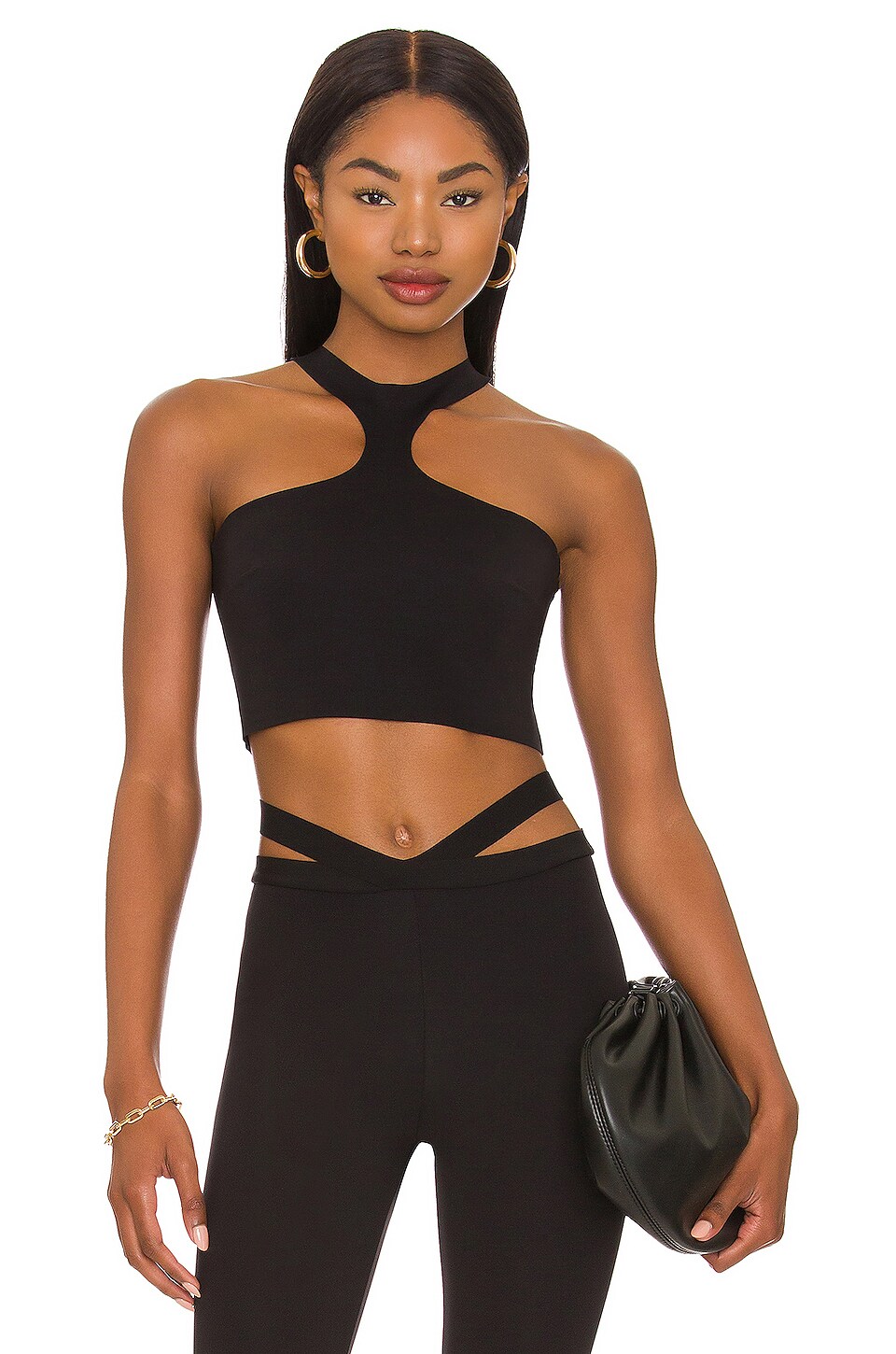 Commando Y Front Bralette in Black | REVOLVE