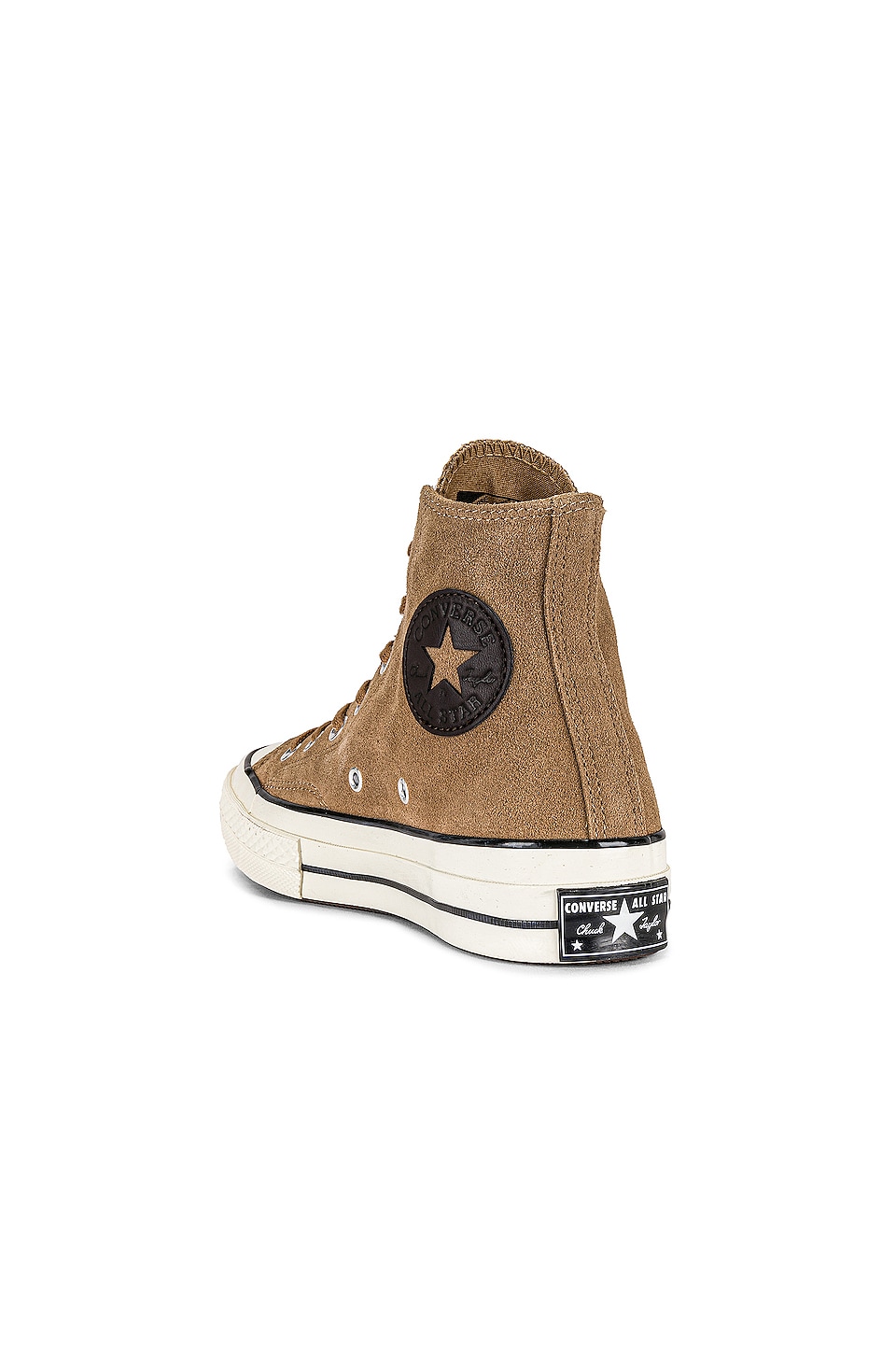 Converse Chuck 70 Suede Sneaker in Sand Dune, Egret, & Black | REVOLVE