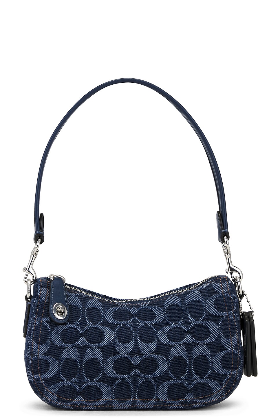 Coach Washed Denim Swinger 20 Mini Bag in Deep Blue | REVOLVE