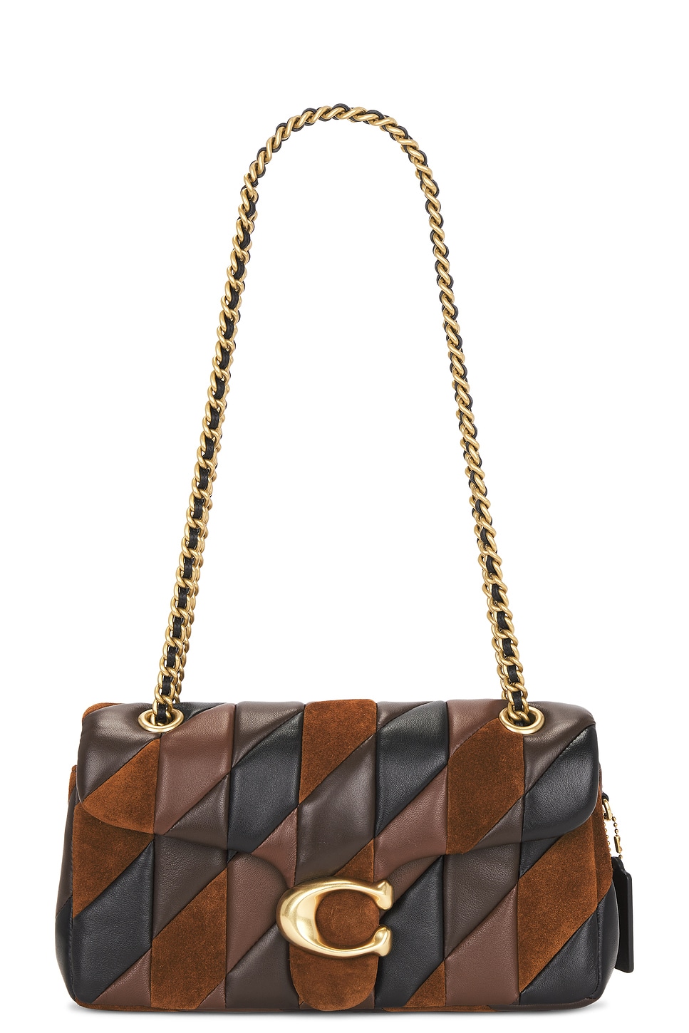 Coach Patchwork Tabby Shoulder Bag 26 in Maple Shadow Brown | REVOLVE