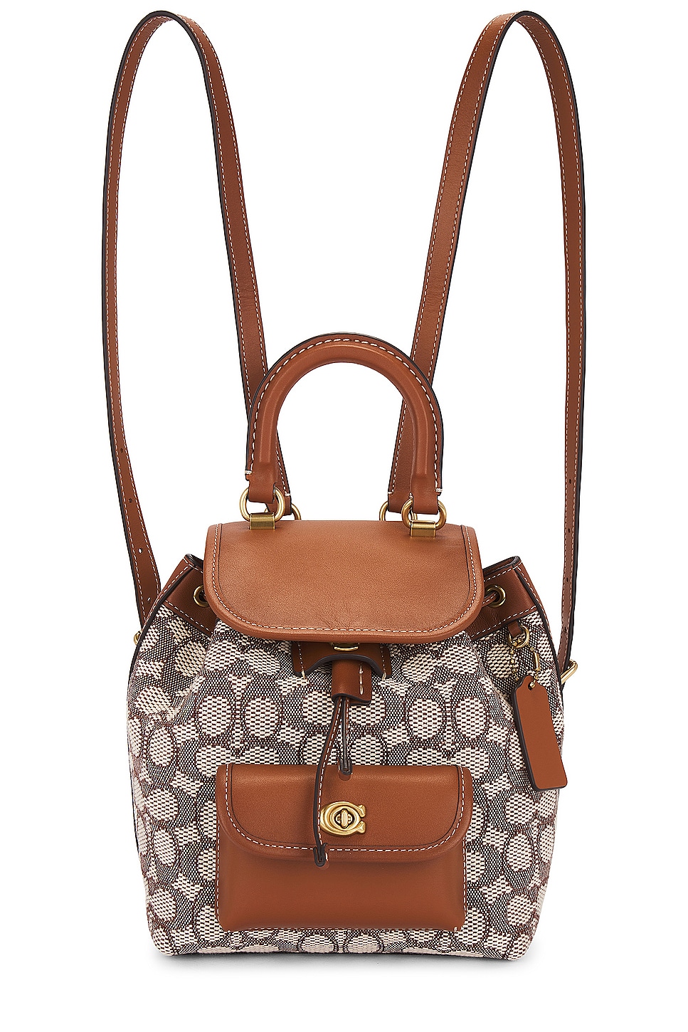 Coach Jacquard Riya Backpack 21 in Cocoa | REVOLVE